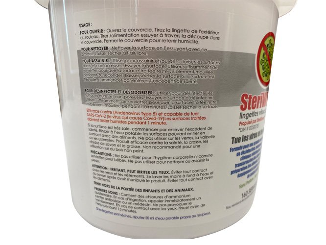 SteriWipes - Virucidal Wipes: Kills Viruses and Bacteria - 160 Wipes